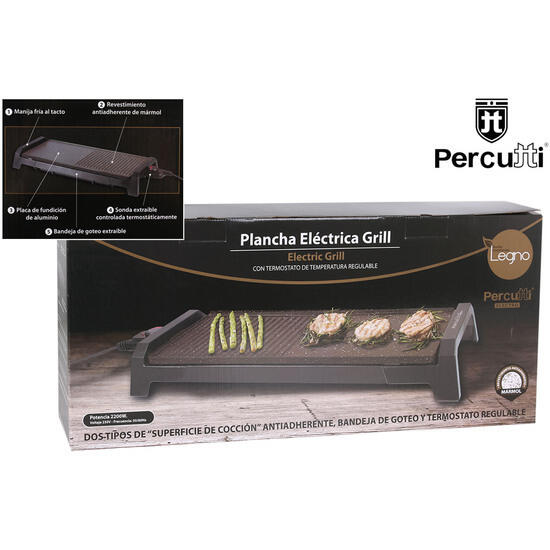 Plancha cocina electrica grilllegno percutti | Comprar online